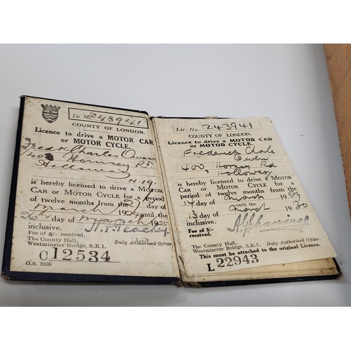 A vintage tan briefcase containing Lloyds Bank cheque books dating mid ...