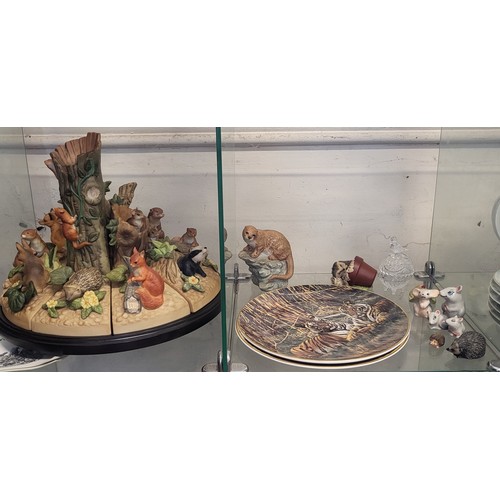 Chinese bowl, two cups and two spoons, Japanese teawares, Franklin Mint ...