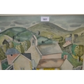 Colin Sealy, watercolour ' Cornish Village ', signed and dated '43 ...