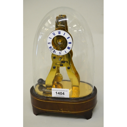 Small late 19th / early 20th Century French gilt brass inverted Y-frame ...