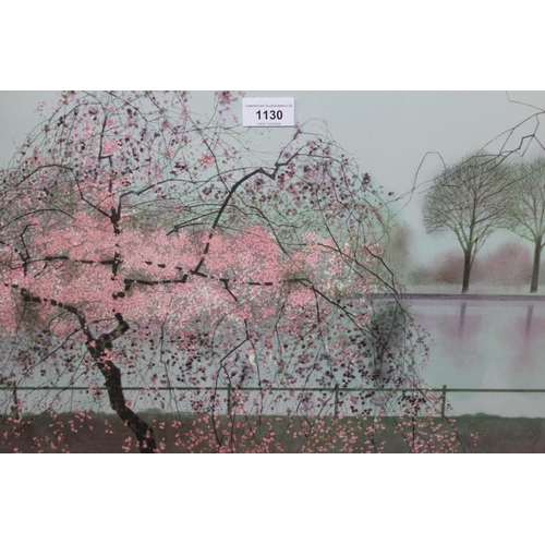 Gerald Mynott, signed, Limited Edition lithograph, a tree in blossom ...