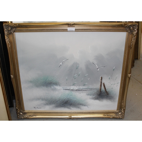 Howard Devonald, oil on canvas ' Come the Colours of Evening ', 31 x ...