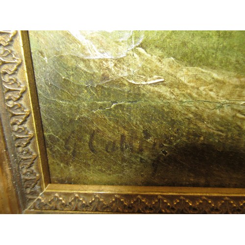 George Callow, oil on canvas, mixed shipping off the English coast ...