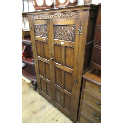 Bevan & Funnel, mid 20th Century oak two door hall wardrobe, 110 x 52 x ...