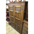 Bevan & Funnel, mid 20th Century oak two door hall wardrobe, 110 x 52 x ...