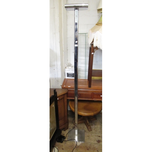 Modern chrome uplighter in Art Deco style, together with a mid Century ...