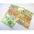 Small quantity of various World bank notes