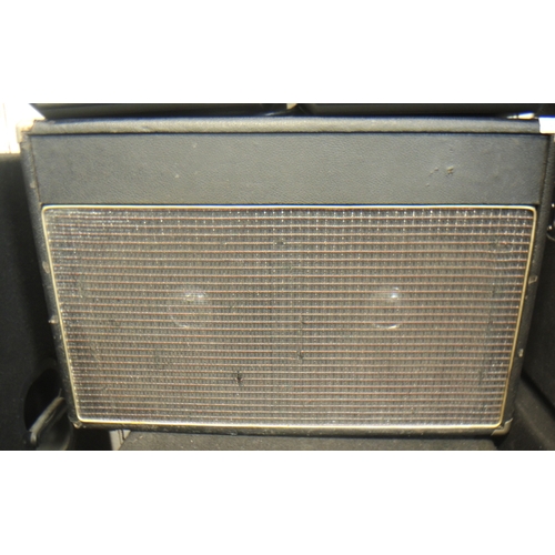 Trucker Duo custom sound 1970s amplifier, with lead and two 12in speakers