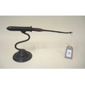 Antique goffering iron with stand