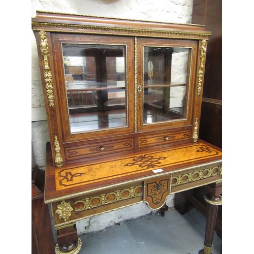 Late 19th / early 20th Century birds eye maple and mahogany inlaid side ...