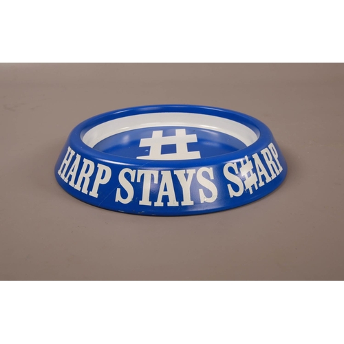 Harp Advertising Ashtray Harp Stays Sharp 18cm #2083