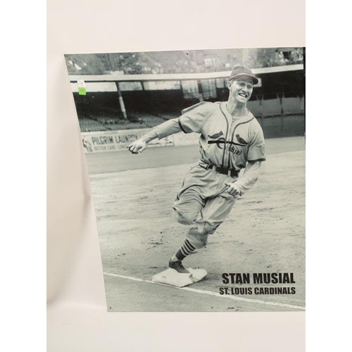 Large (3x3.5 ft.) Stan Musial, Poster Board Baseball. These photographs ...