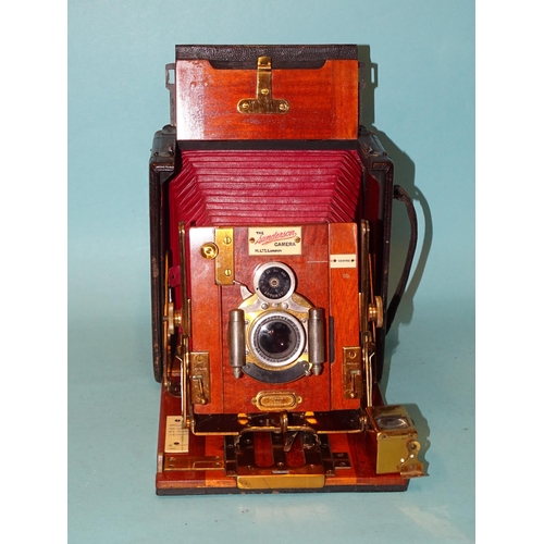 "The Sanderson Camera", a mahogany half plate field camera, "Regular ...
