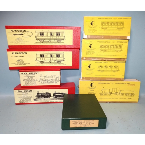 Nine unmade OO gauge kits: Martin Finney GWR Stella 2-4-0 locomotive ...