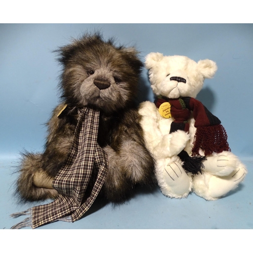 Charlie Bears, "Cooper", designed by Isabelle Lee, 46cm and "Woolley ...