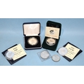 A 1992 N. Ireland Europe - Europa Silver ECU, ___1.5oz, a New Zealand ...