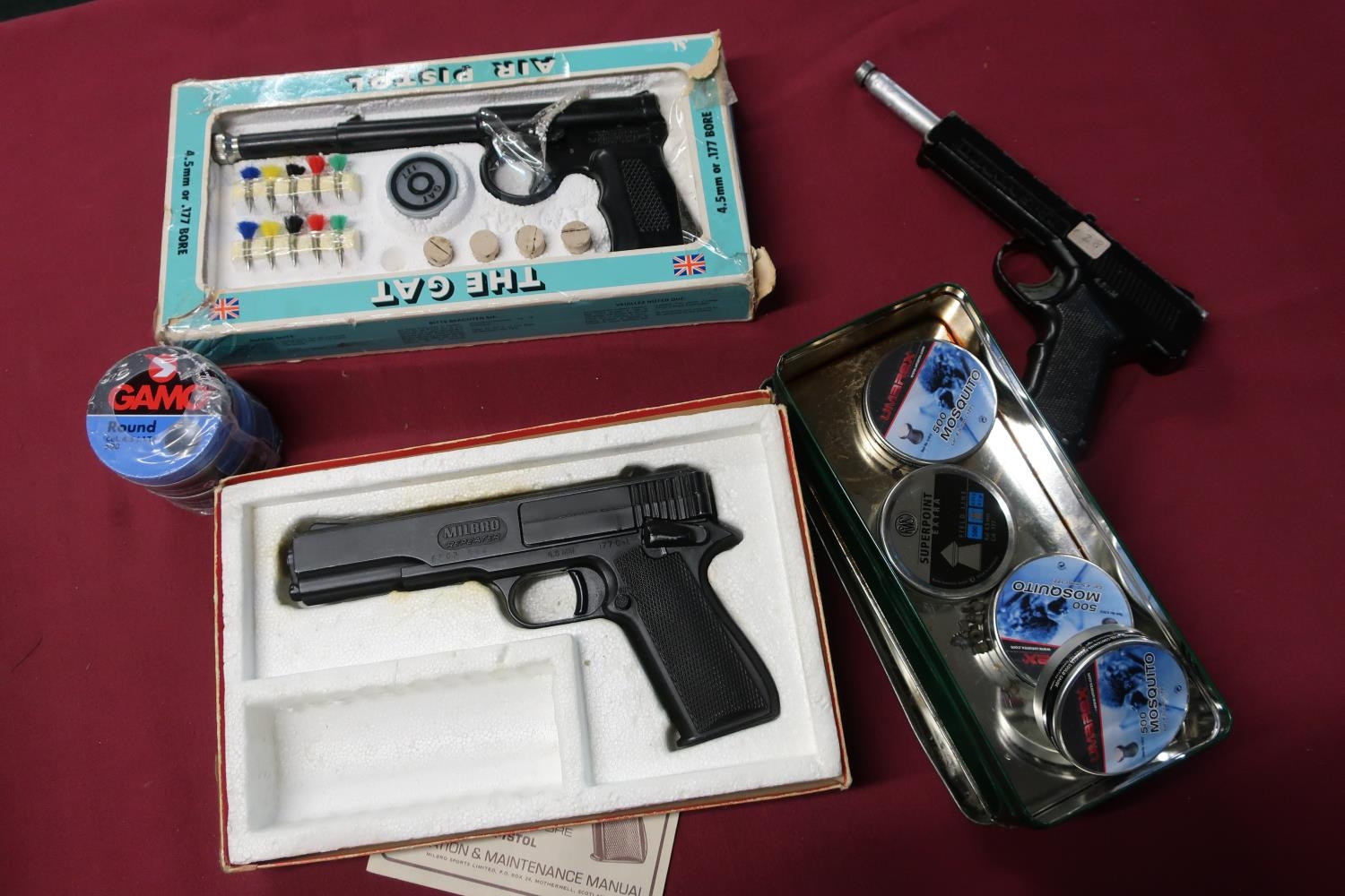 Milbro G10 .177 20 shot BB repeater air pistol, Gat .177 air pistol ...