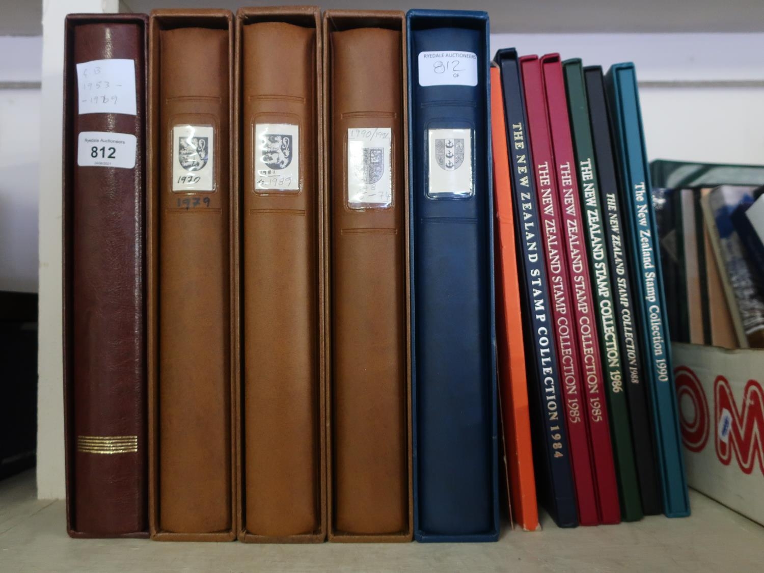 Four Lindner Falzlos albums of GB stamps, 1952 - 1991, another of New ...