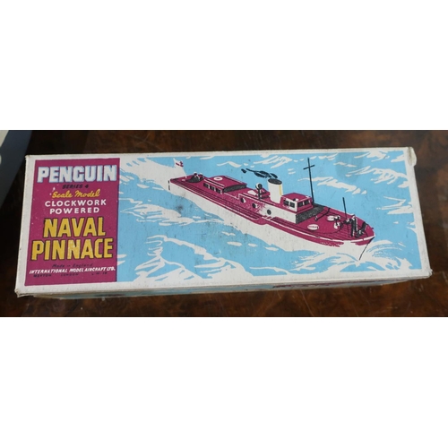 Penguin Navy pinnace series four scale model clockwork powered boat