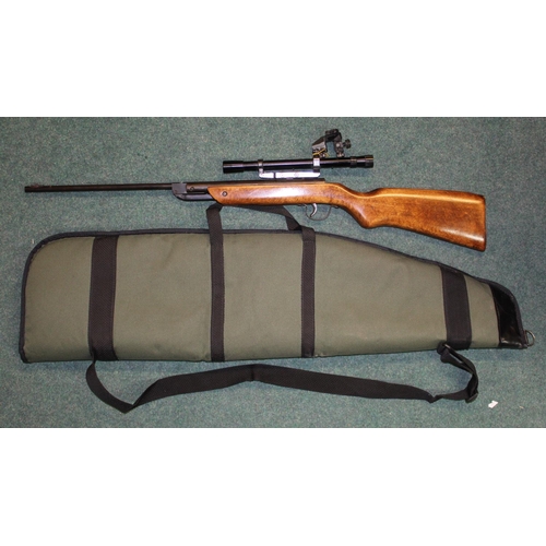 Milbro g23 .177 break barrel air rifle with Milbro 3x scope and a ...