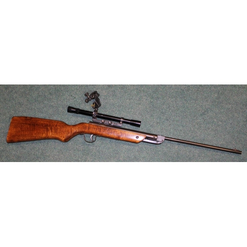 Milbro g23 .177 break barrel air rifle with Milbro 3x scope and a ...