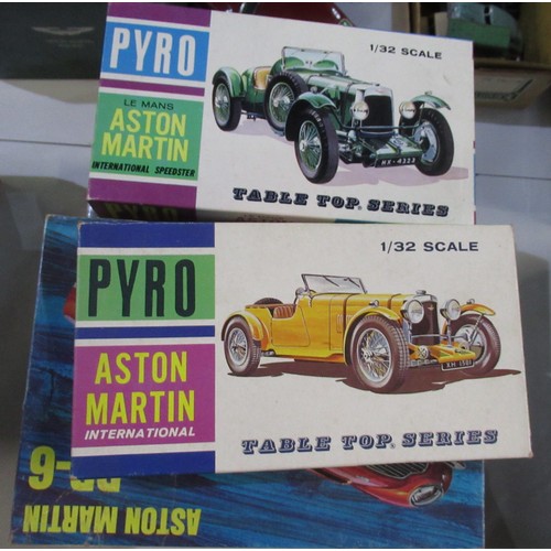 Collection of Aston martin plastic model kits inc. Airfix DB5, the ...
