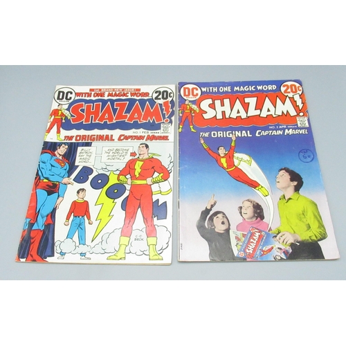 Shazam The Original Captain Marvel Vol 1 No 1 Feb 1973 And Vol 1 No 2