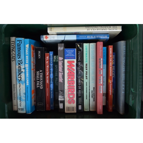 Collection of aviation related books including "Tumult In The Clouds ...