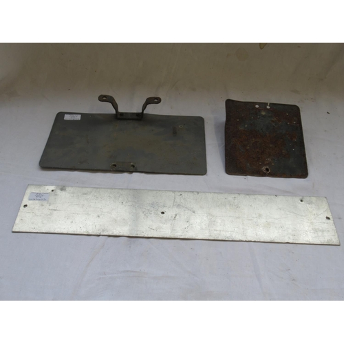 Vintage reflective T railway tunnel sign on metal backplate H20cm ...