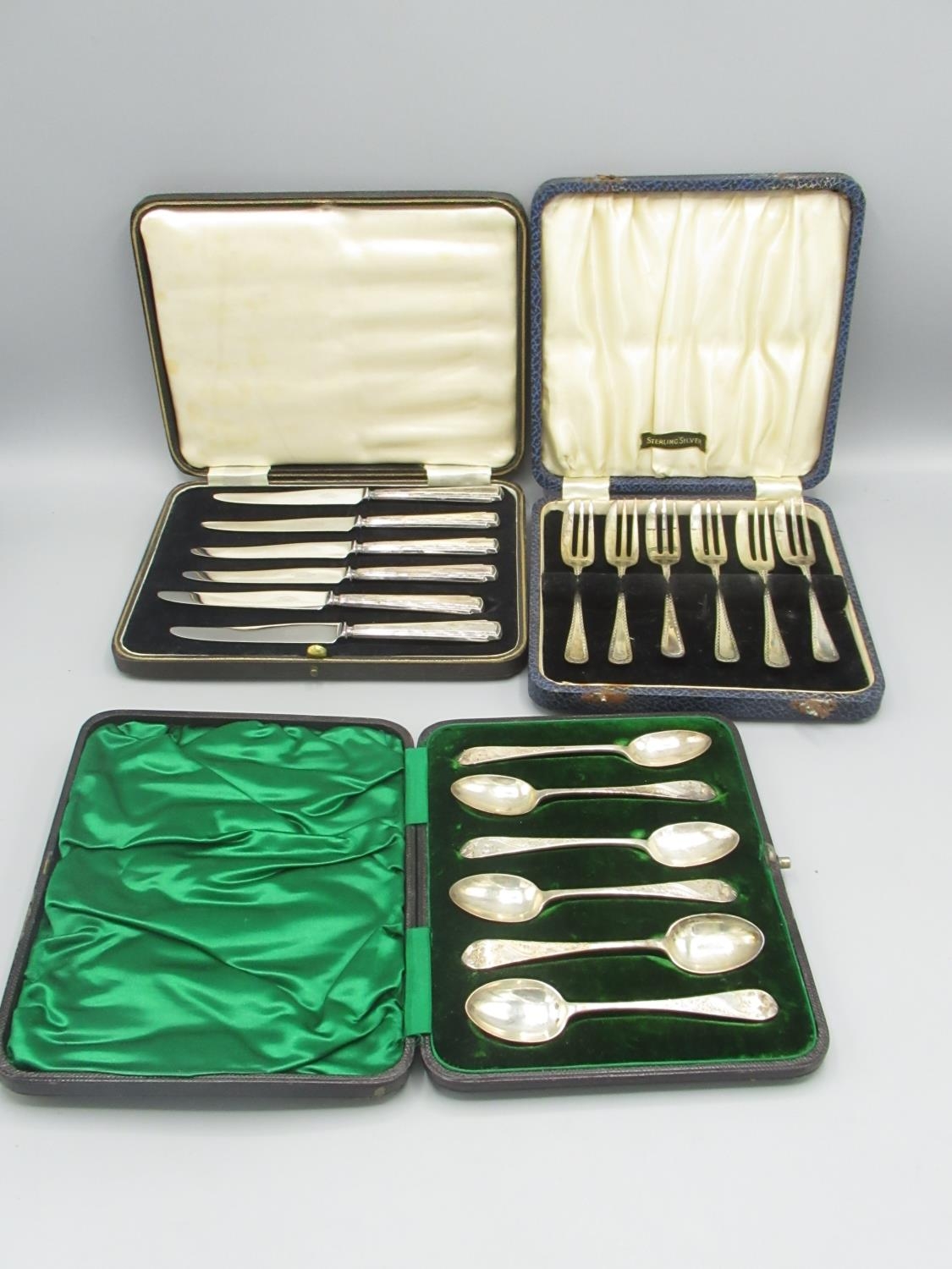Cased set of six Victorian teaspoons, by Allen & Darwin Sheffield 1896 ...
