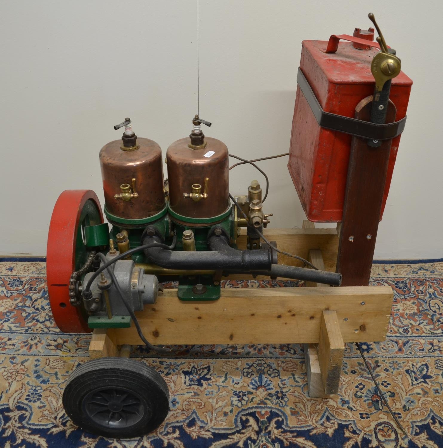 Vintage Watermota K2 2 stroke marine petrol engine with original manual ...