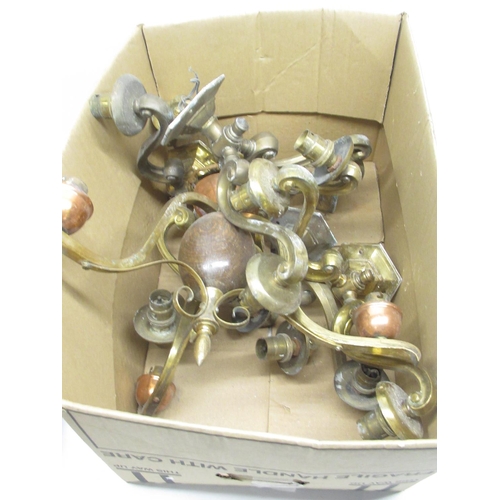 WWII black metal ships gimbal compass, a brass case for a gimbal ...