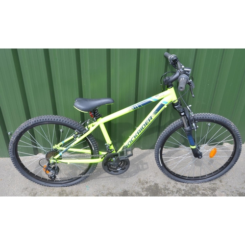 Two childs Rockrider ST500 Sport Trail steel 6 speed mountain bikes,1 ...