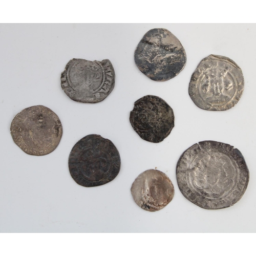 Selection of early English silver hammered coins incl. Edw. III silver ...