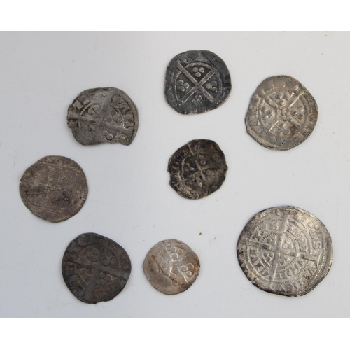 Selection of early English silver hammered coins incl. Edw. III silver ...