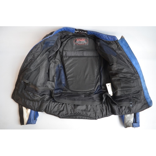 Genuine Spada leather armoured bikers jacket, size 54 in excellent ...