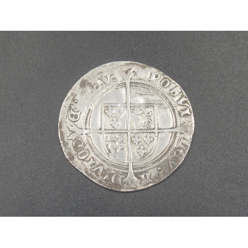 Edward VI Shilling, Third Period 1550-3, silver hammered coin