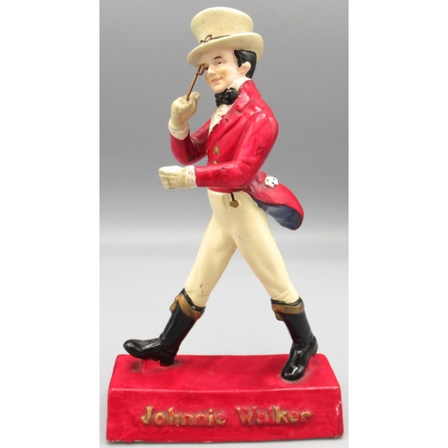 Johnnie Walker plaster advertising figure, H21cm