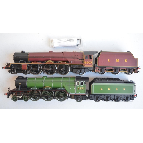 Two OO gauge electric steam train models from Hornby, both Super Detail ...