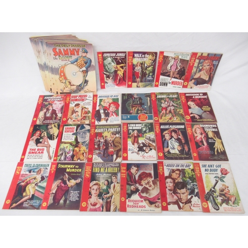 Collection of Sexton Blake Library comics and other books/comics