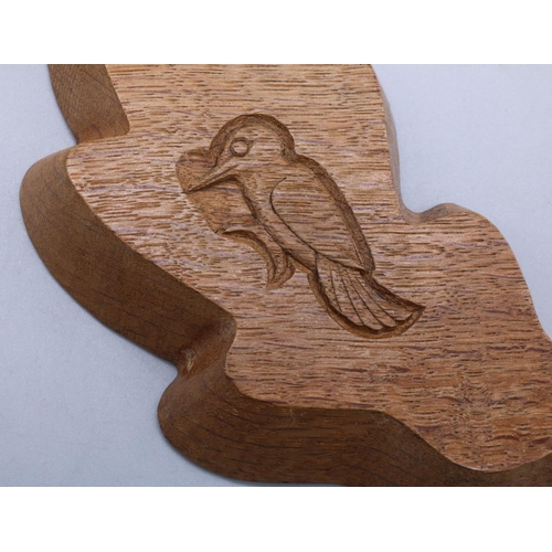Stan Woodpeckerman Dodds - an oak leaf shaped dish, incised with ...