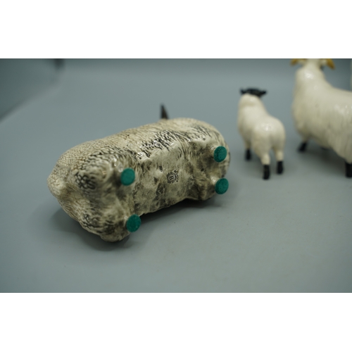 Beswick sheep, incl. Wensleydale Sheep, No. 4123, with box, H11cm ...