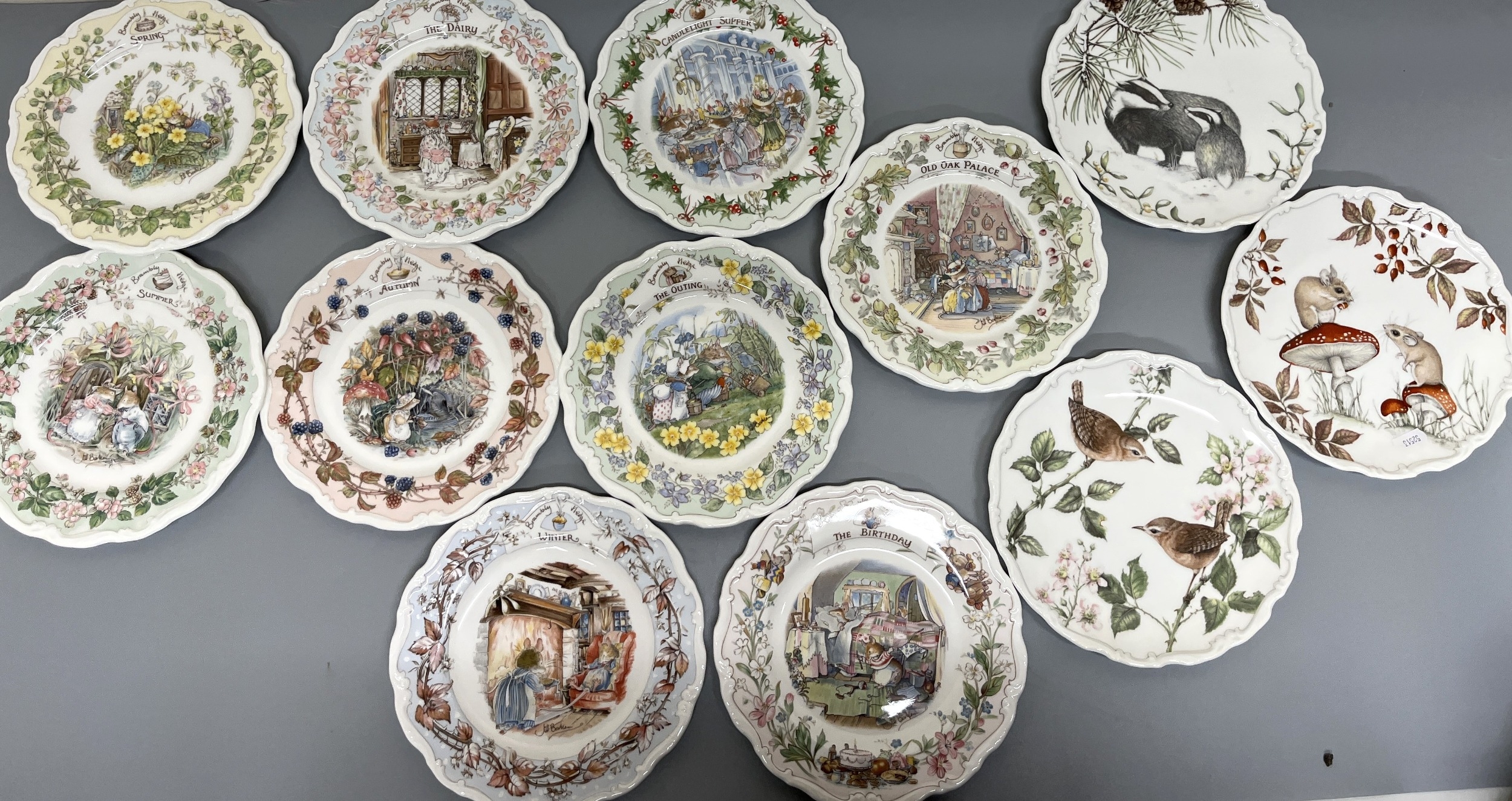 Brambly Hedge plates - set of four Four Seasons plates, The Dairy/The ...