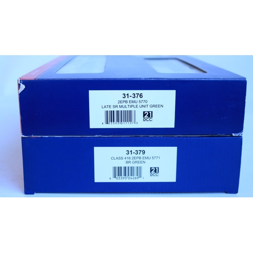 Two OO gauge BR Green Class 416 2 Car 2EPB EMU train packs from ...