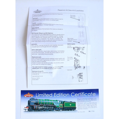 Bachmann OO gauge limited edition 20-2009 Peppercorn Class A2 'Blue ...