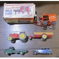 Boxed Perfect Toy die cast scale model of a Milk Cart, Dinky Fordson ...
