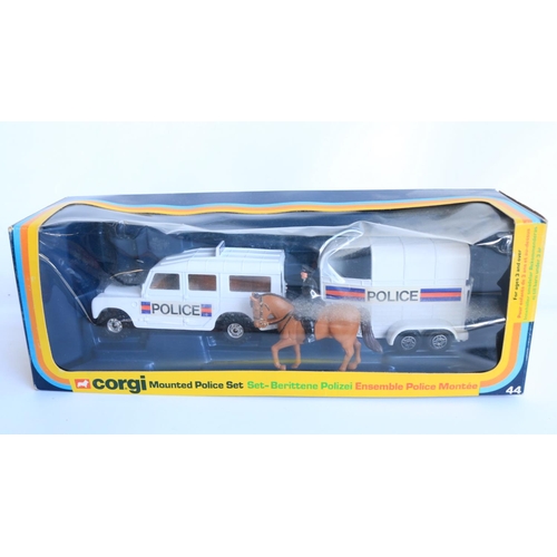 Collection of diecast police themed model vehicles and vehicle sets ...