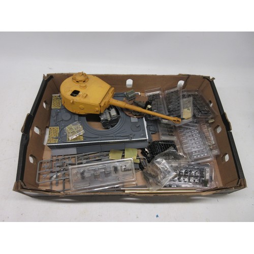 Hachette Partworks Tiger Tank model, partially constructed with extent ...