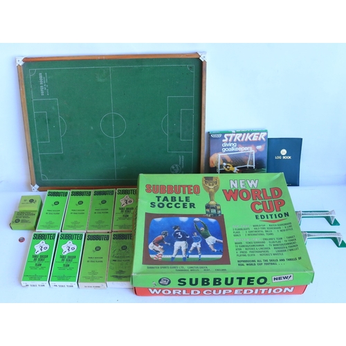 Collection of Subbuteo team sets, a large World Cup Edition boxed set and various accessories, also