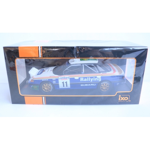 Three good quality 1/18 scale diecast rally car models, all 1991 themed ...